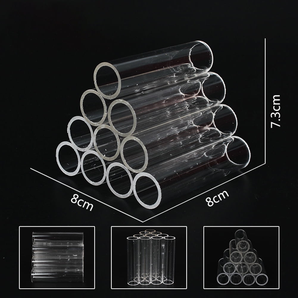 Non-toxic Transparent Acrylic Breeding Tube Shrimp Fish Hide Cave House ...
