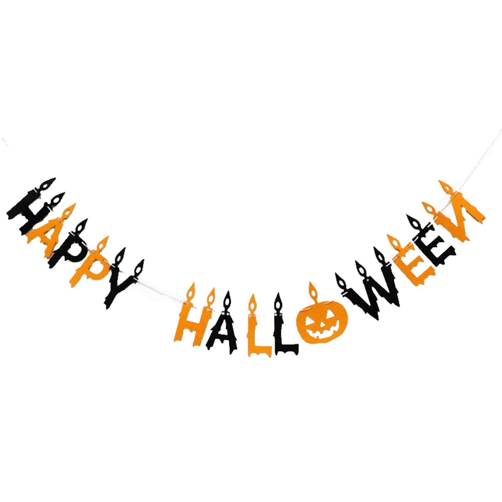Non-woven Fabric Letter Halloween Decoration Pull Flag, Halloween ...