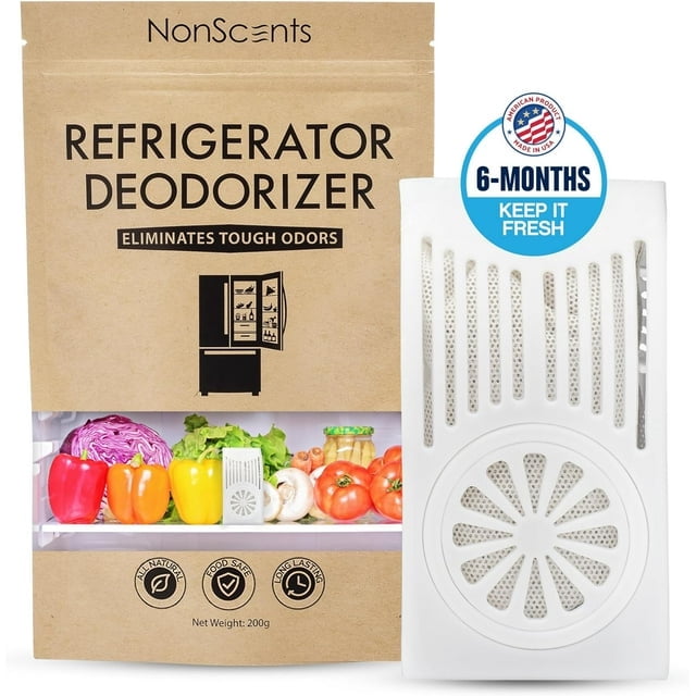 NonScents Refrigerator Deodorizer - Odor Eliminator for Fridge ...