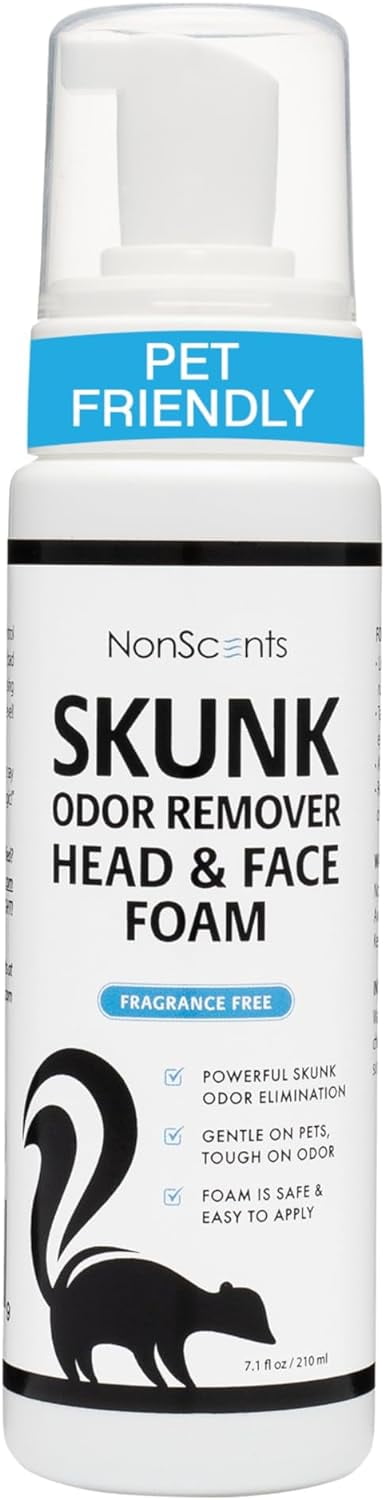 NonScents Skunk Odor Remover Head & Face Foam – Easily Eliminate Skunk ...