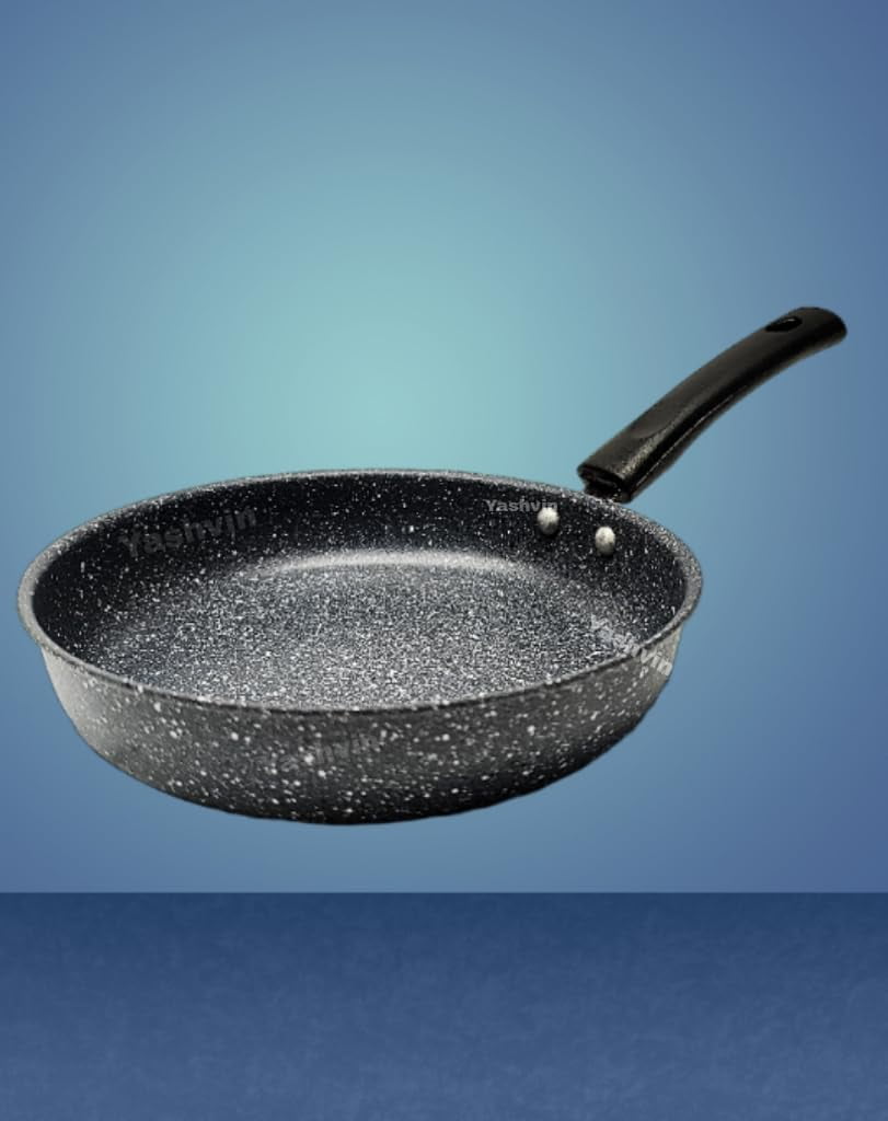 NonStick 2Way Fry Pan with Induction Bottom with Granite Finish Omlette Pan Non Stick Egg Pan ...