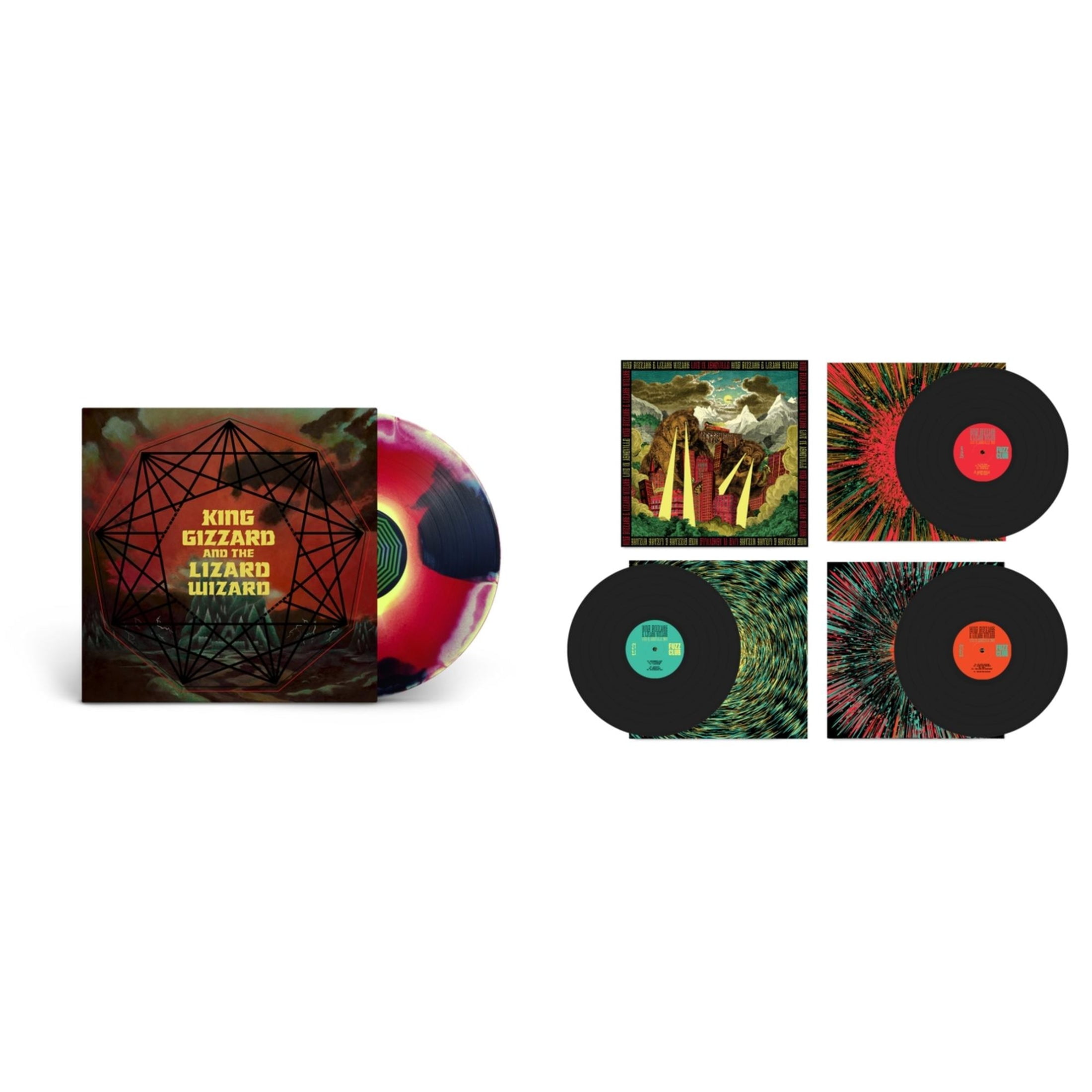 Nonagon Infinity (Yellow/Red/Black LP Vinyl) & Live In Adelaide '19 (Fuzz Club Official Bootleg ...