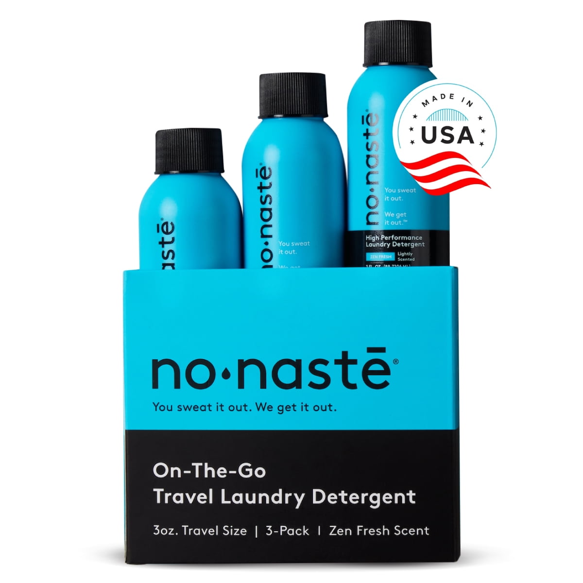 Nonaste On-the-Go Zen Fresh Scent Travel Laundry Detergent Travel Size ...