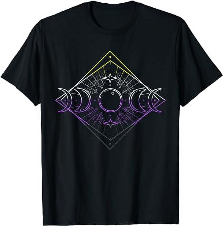 Nonbinary Moon Phase Nonbinary Pride LGBT Nonbinary Flag T-Shirt - Walmart.com
