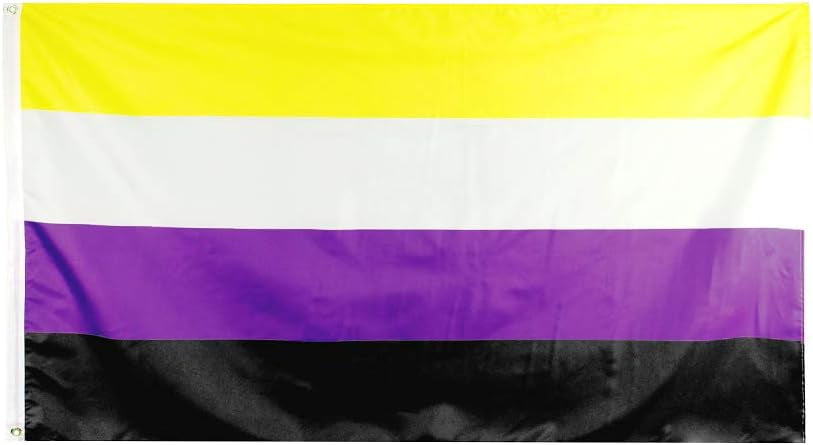 Nonbinary Pride Flag - LGBTQIA Non Binary NB Gender Rainbow Banner ... Nonbinary Pride Flag - LGBTQIA Non Binary NB Gender Rainbow Banner ...