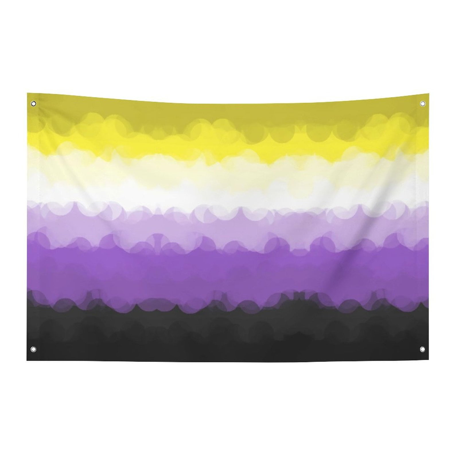Nonbinary Pride LGBTQ Tapestry Banner Backdrop Flag Background ...