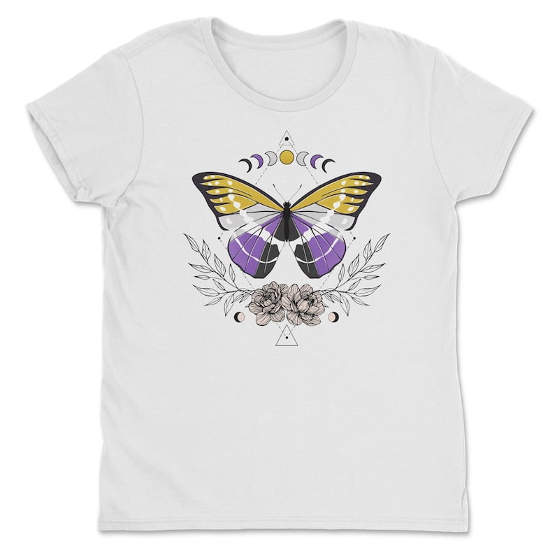 Nonbinary Pride Shirt, Enby Flag Tee, Transgender Pride Month & Festival Gift - Walmart.com