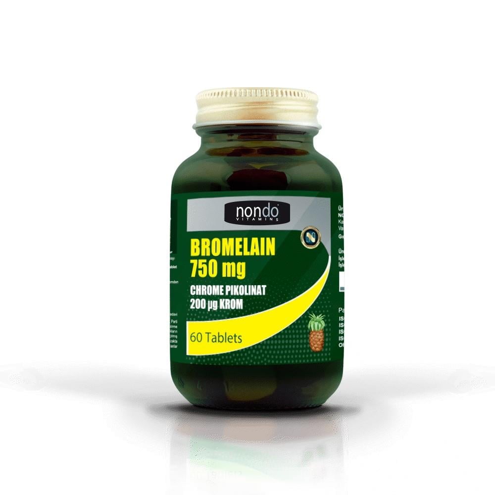 Nondo Bromelain 750 mg 60 Tablets - Walmart.com