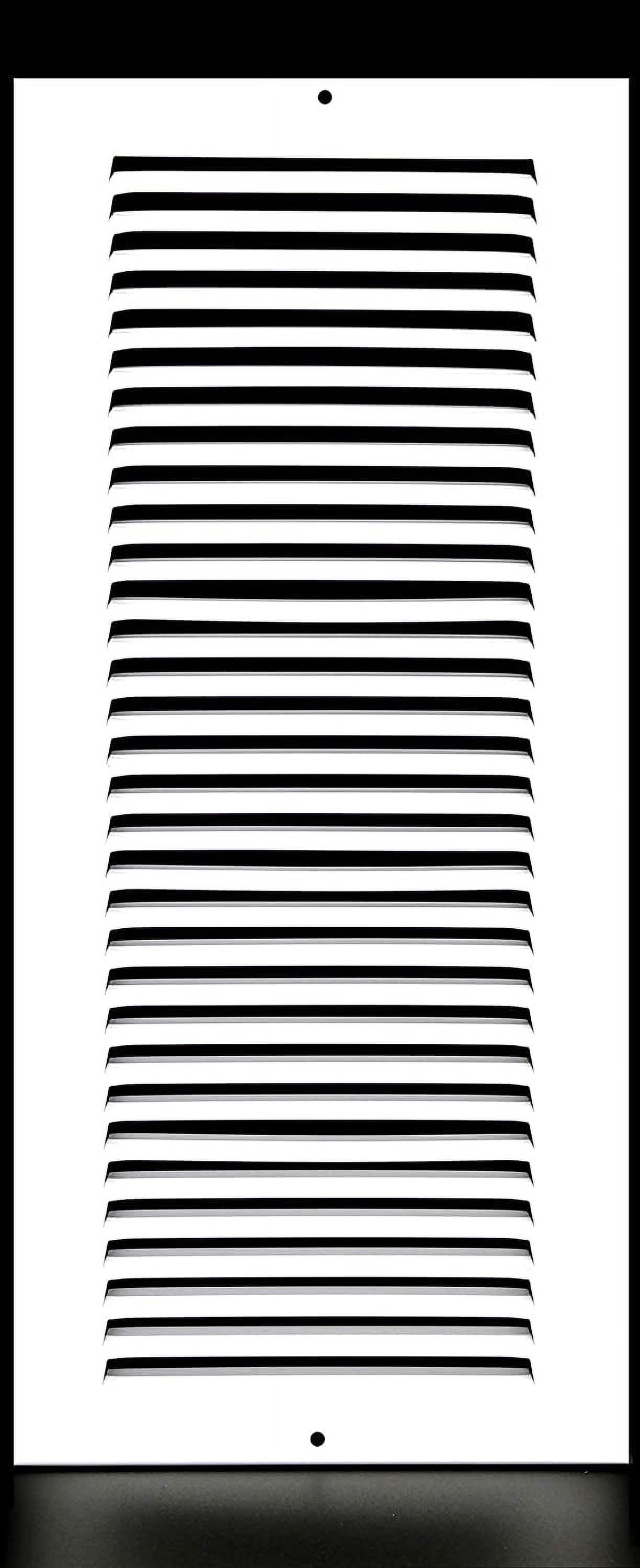 None 6" x 28" [Duct Opening] Flat Stamped Steel Return Air Grille ...