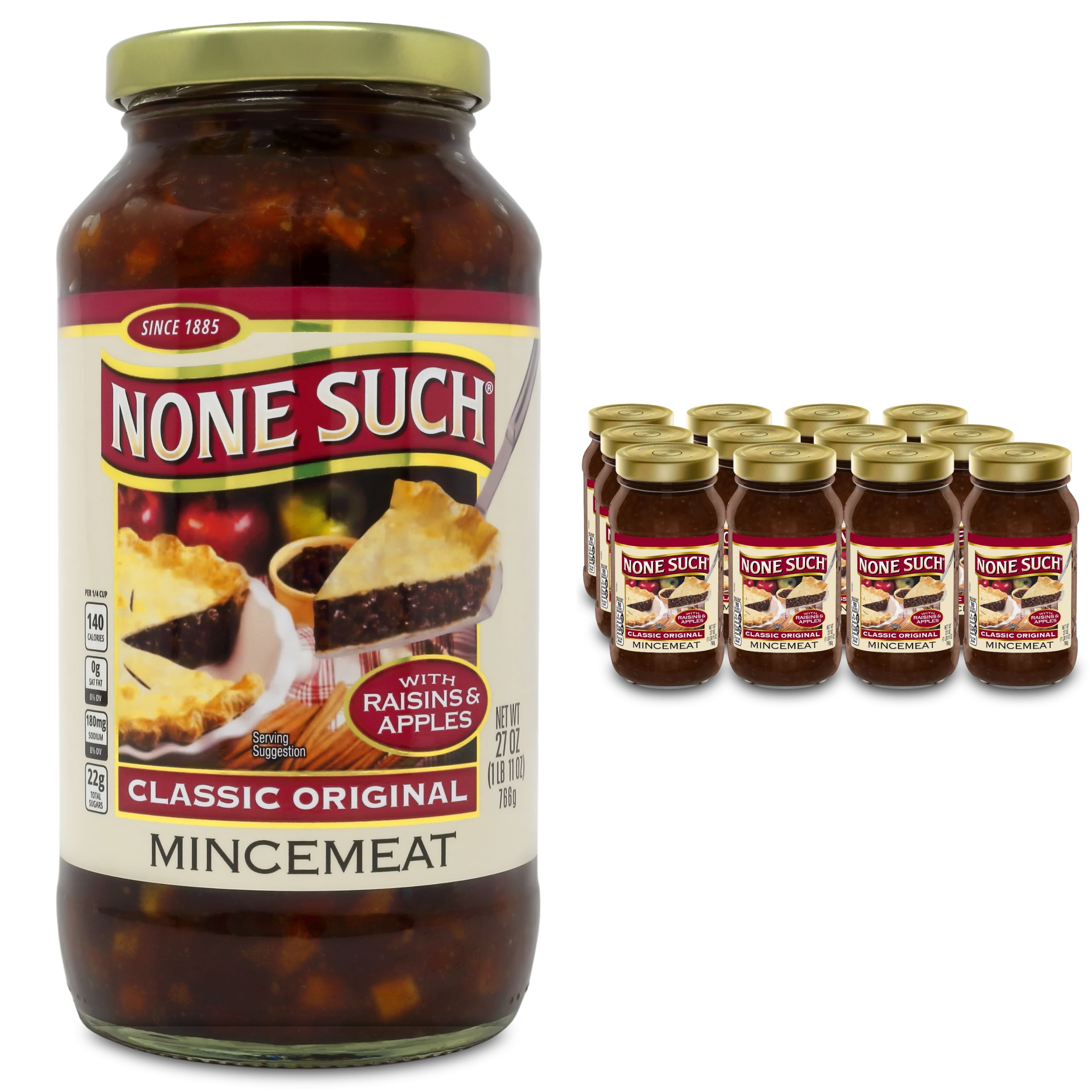 None Such Classic Original Mincemeat with Raisins and Apples, 27 Ounce ...