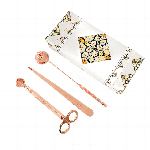 Noneea 3 in 1 Long Candle Care Kit - Wick Trimmer, Snuffer, Dipper ...