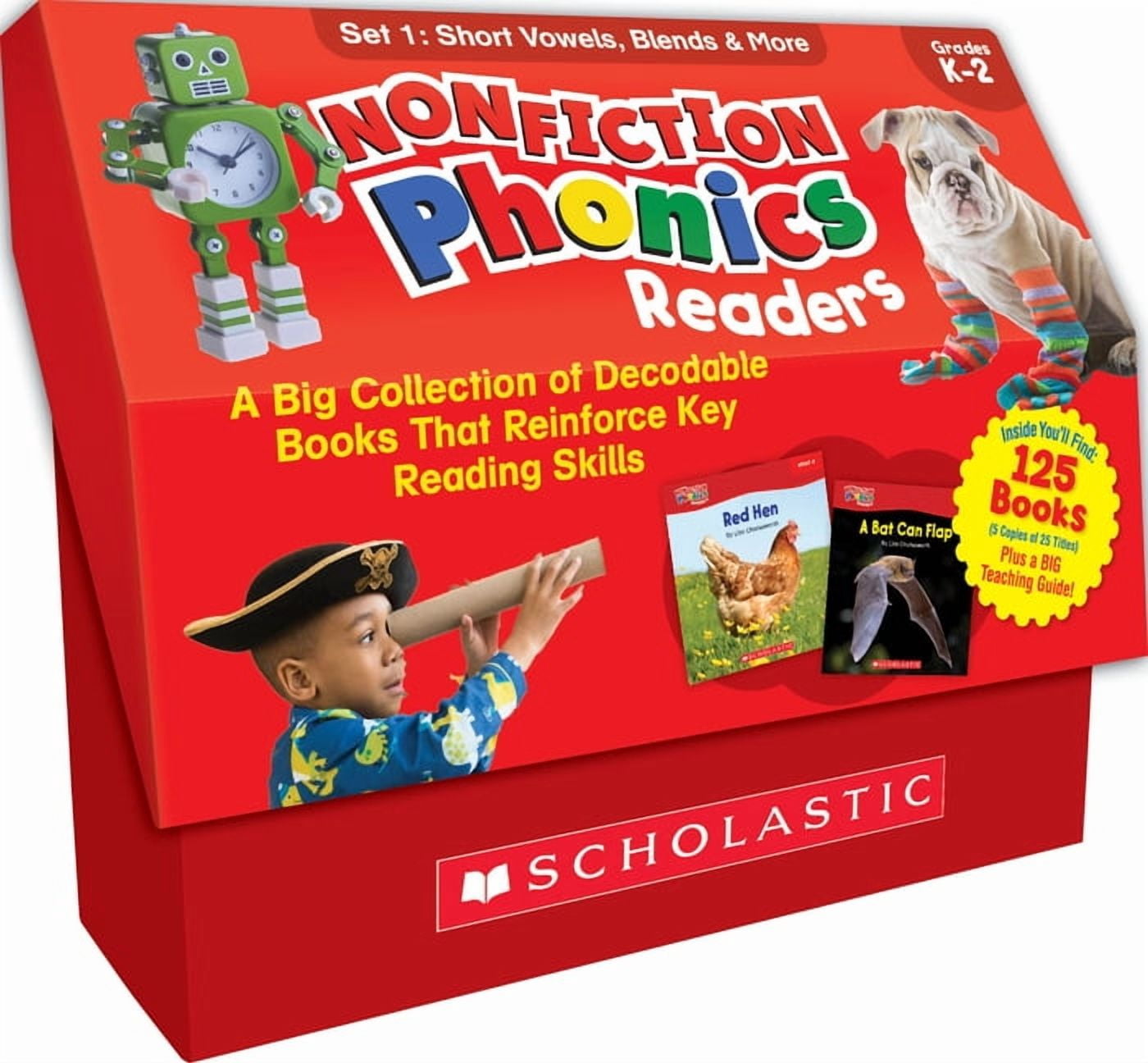 Nonfiction Phonics Readers Set 1: Short Vowels, Blends & More (Multiple ...