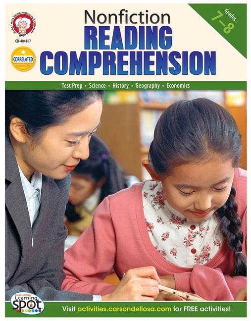 Nonfiction Reading Comprehension, Grades 7 - 8 (Paperback) - Walmart.com