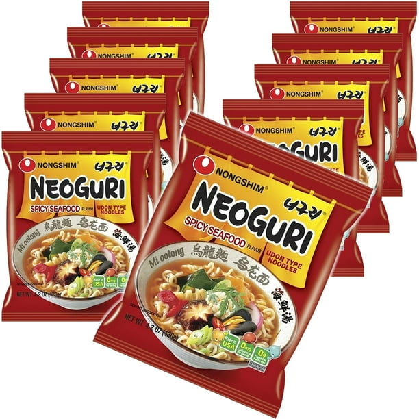 Nong-Shim NEOGURI: Where Spicy Seas Meet Korean Chewy Ramen Noodles V2 ...