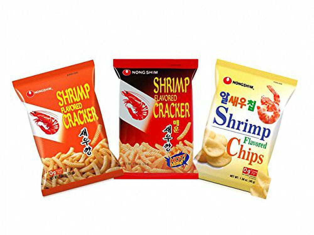 Nongshim Assorted Snack Pack - Shrimp, Spicy Shrimp, Shrimp Chip ...