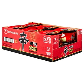 Nongshim Shin Ramyun Red Fiery Ramen Noodle Soup Pack, 4.4oz x 4 Count ...