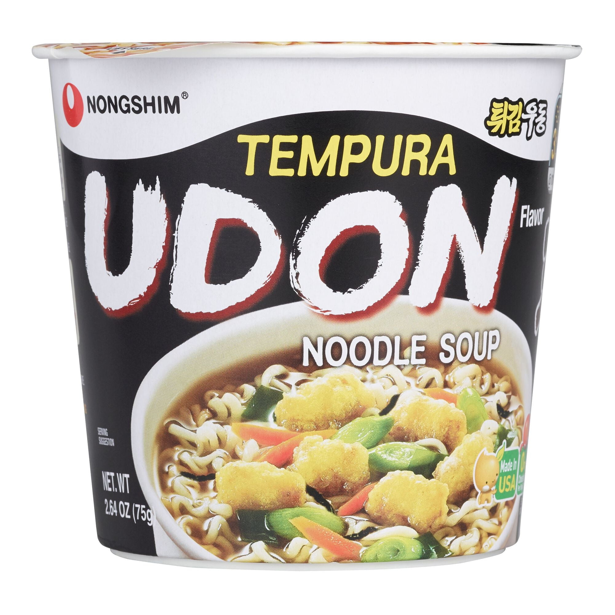 Nongshim Tempura Udon Noodle Soup Cup 2.64 oz. 3 ea Pack of 3 - Walmart.com