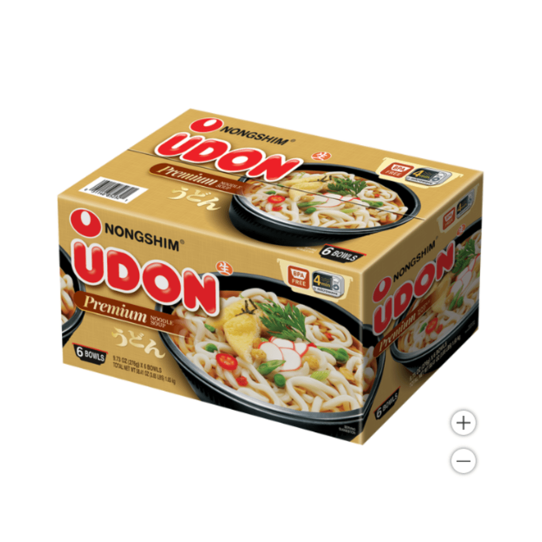 Nongshim Udon Premium Noodle Soup, 9.73 oz, 6 ct - Udon Noodle Soup ...