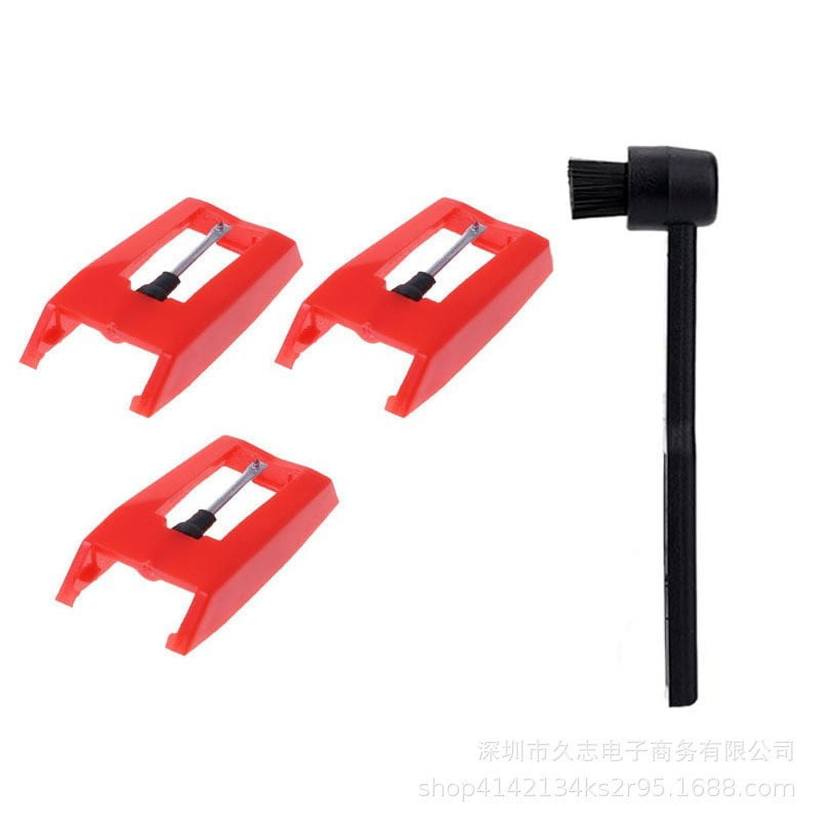 Nonmagnetic Record Player Needle Kit with Cleaning Brush for Vinyl ...