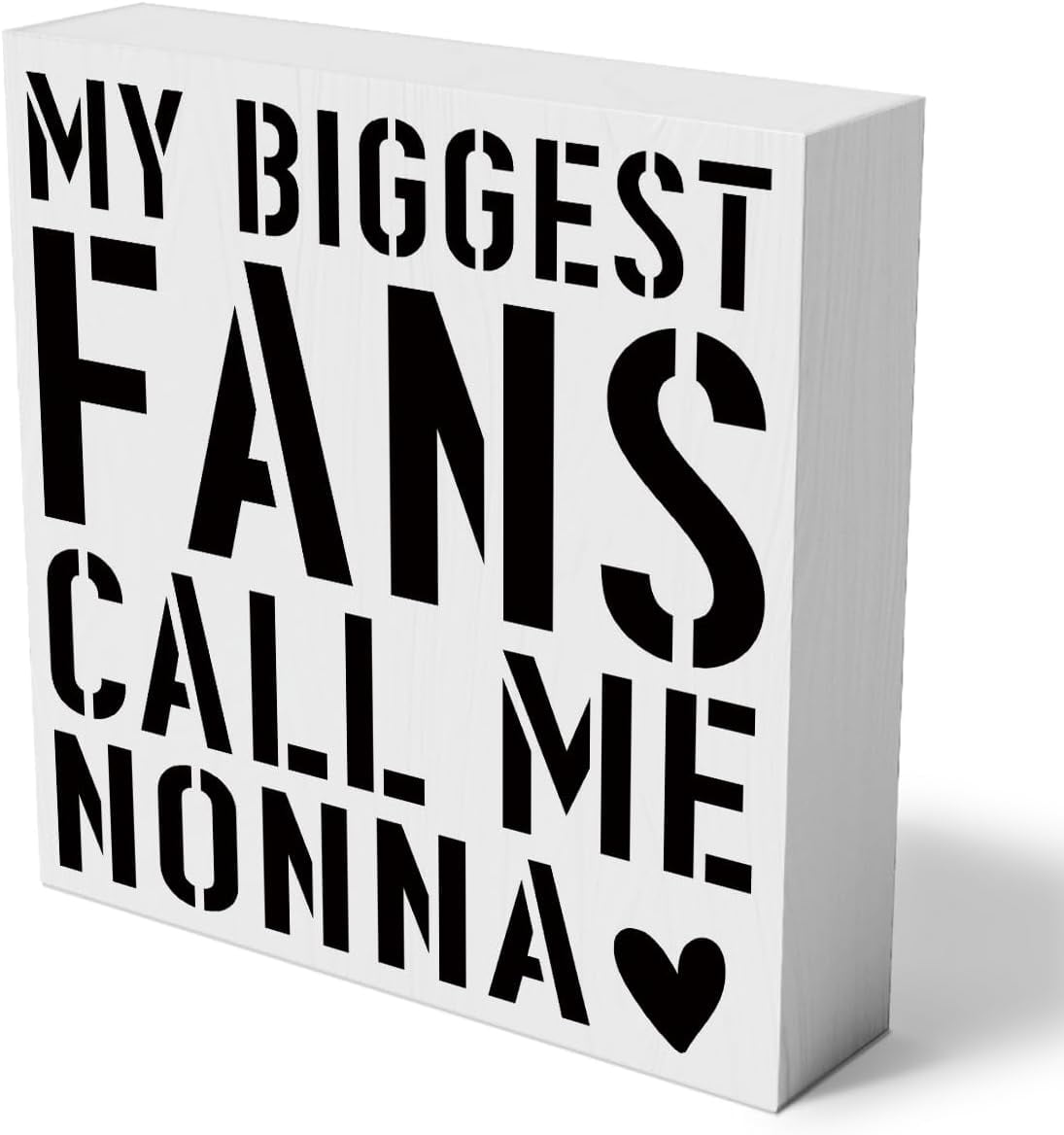 Nonna Wooden Box Sign Home Wall Decor 7x7 Inch Rustic My Biggest Fans ...