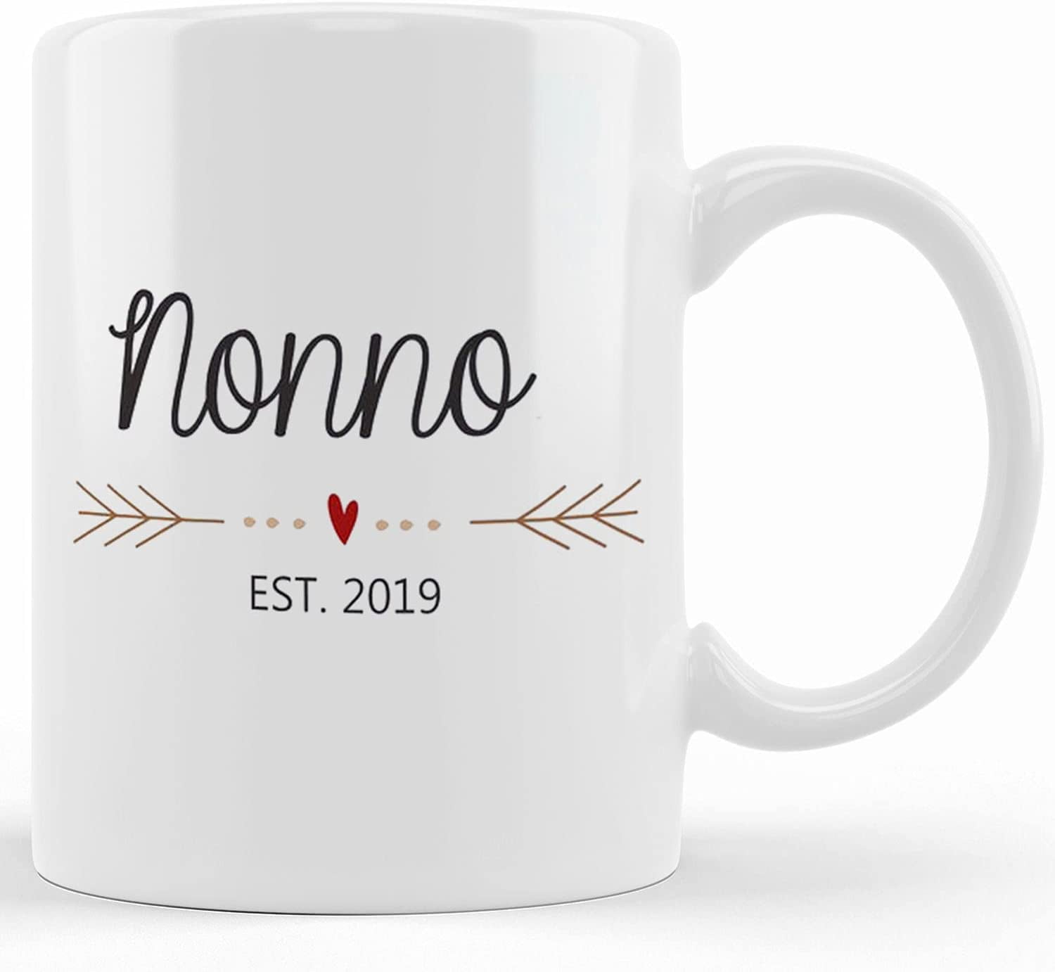 Nonno Est 2019, Nonno Mug, Italian Grandpa Mug, Grandfather Gift, Gift ...