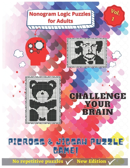 Nonogram Logic Puzzles for Adults: Nonogram, Picross & Jigsaw Puzzles ...