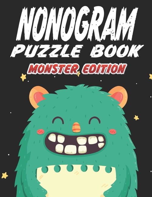Nonogram Puzzle Book Monster Edition: 45 Multicolored Mosaic Logic Grid ...