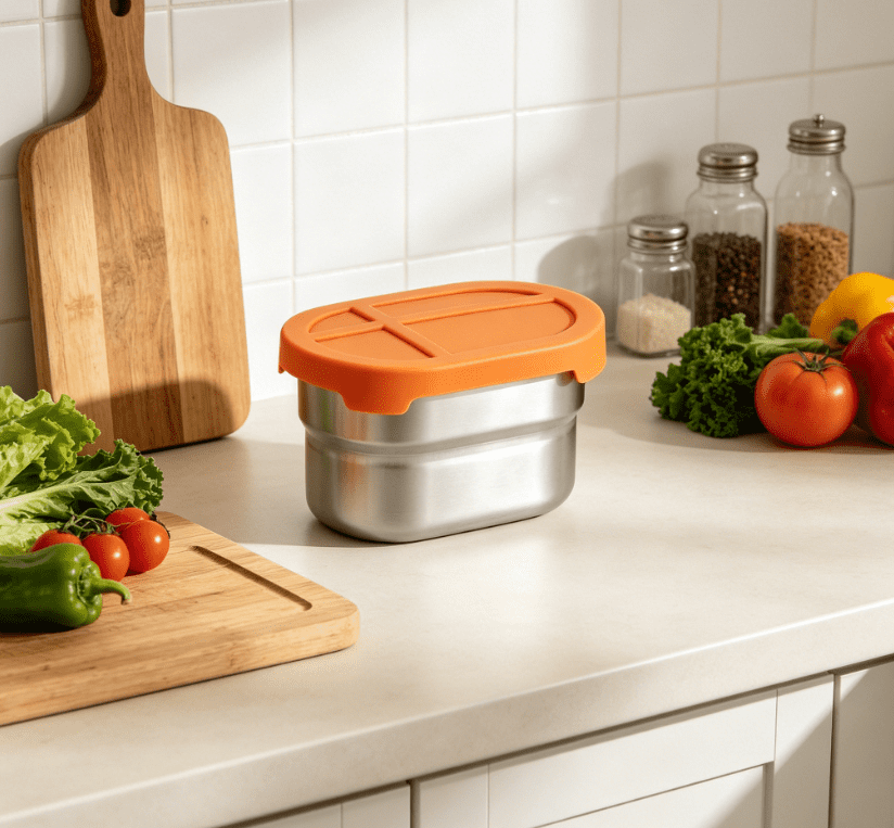 Nonrust Steel Meal Boxes Leak Design Silicone Covers Microwave Safe ...