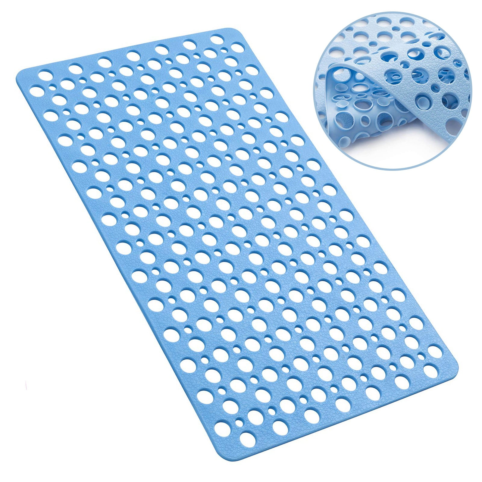 Non-Slip Cushioned Bathtub Mat, Extra Soft PVC, 30'' x 17'', Machine ...