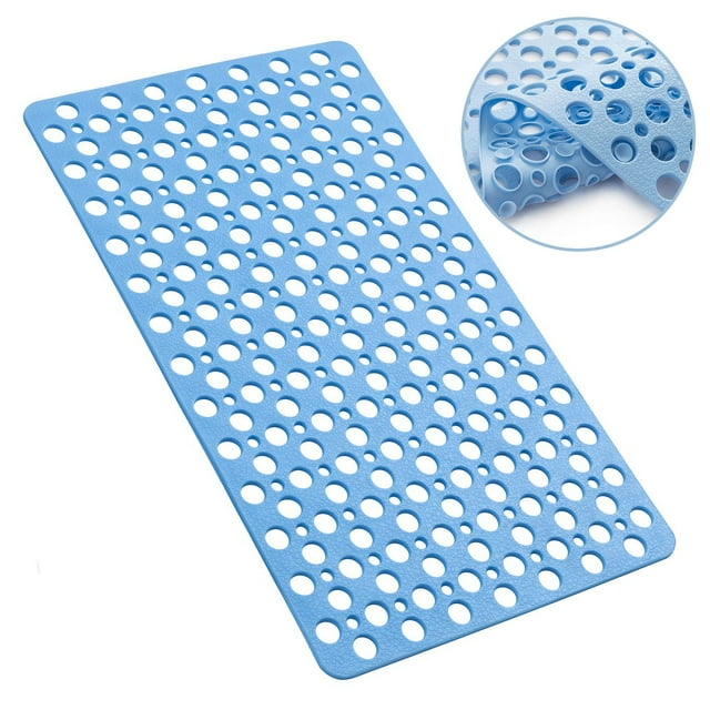 Non-Slip Cushioned Bathtub Mat, Extra Soft PVC, 30'' x 17'', Machine ...