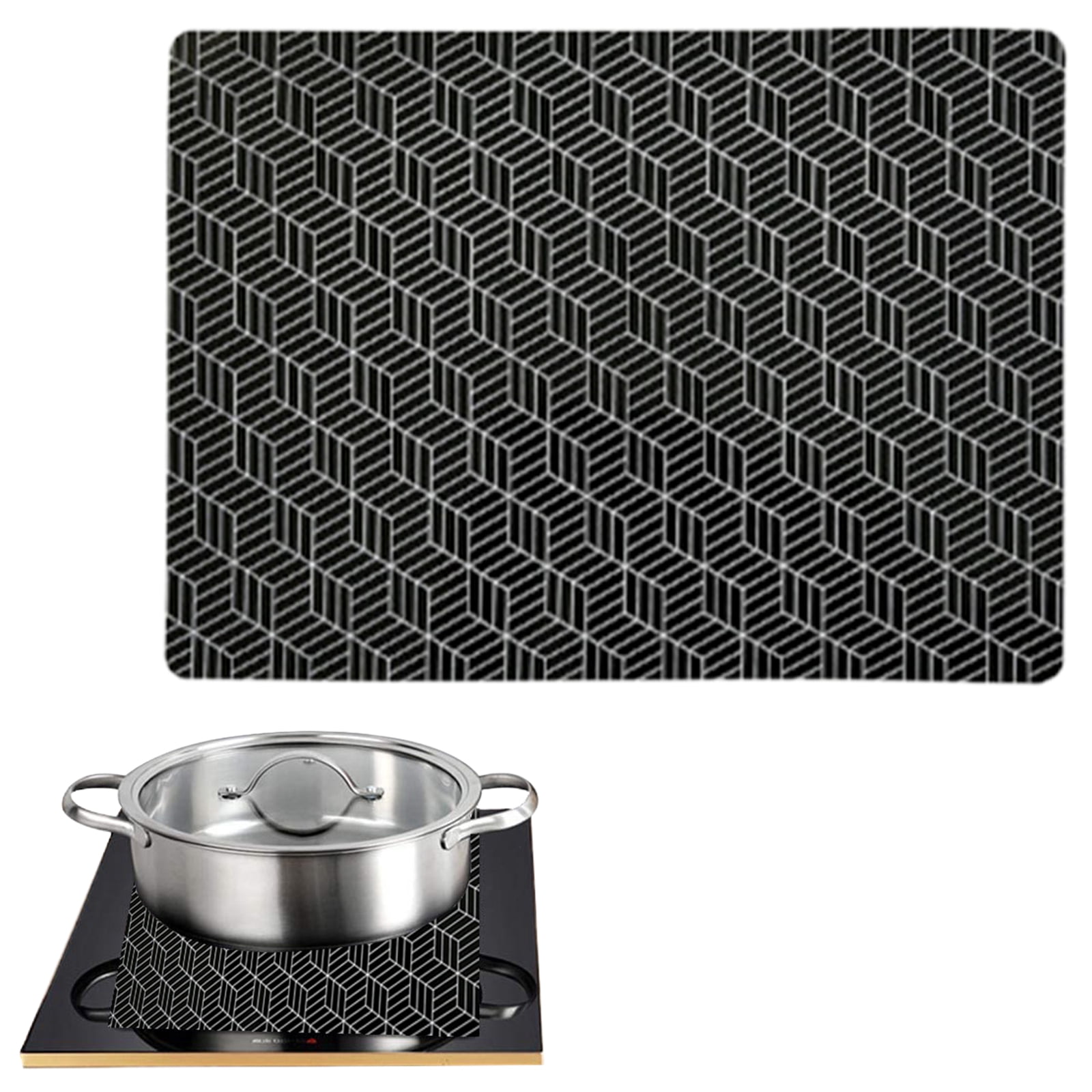 Nonslip Induction Stove Mats Heatproof Glass Fiber Silicone Pad For ...