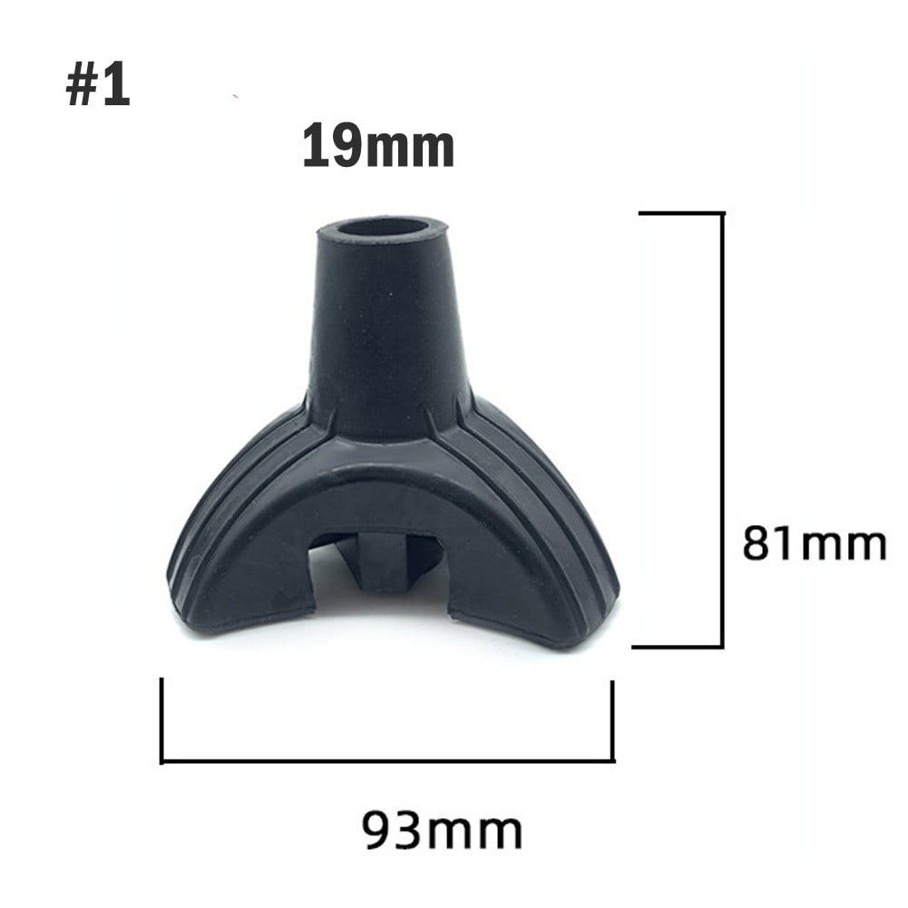 Nonslip Rubber Cane Tips for Walking Canes - 19mm Tripod Design ...