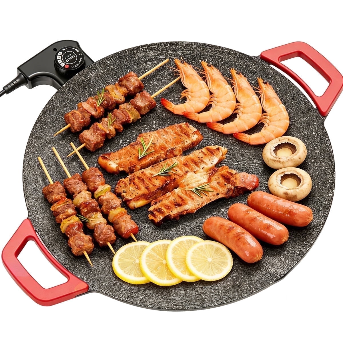 Nonstick 14in Electric Griddle, 1000W Fast Heating, Extra Large Surface ...