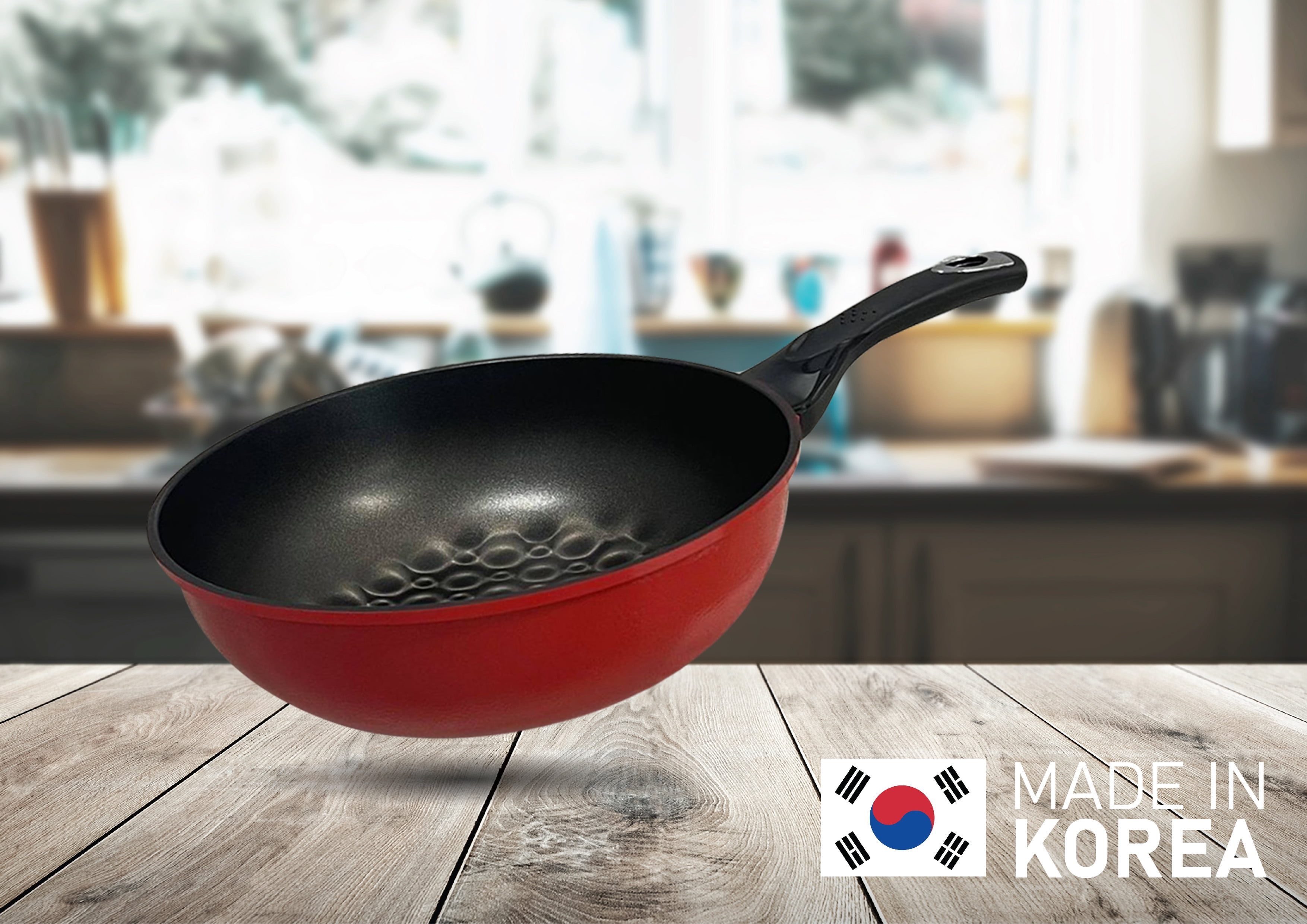 Nonstick 3D Diamond Coating Wok Cookware 9-1/2'' (24cm) Made in Korea ...