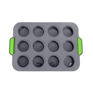 Gutsdoor Nonstick Muffin Pan 6 Cup Set of 2, Cupcake Baking Pan Carbon ...