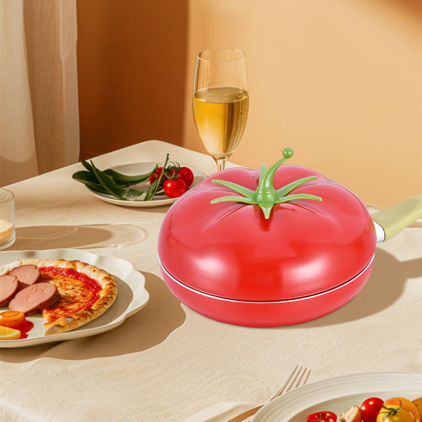 Nonstick Aluminum Cookware Set | Vegetable Shape Design Soup Pot Frying ...