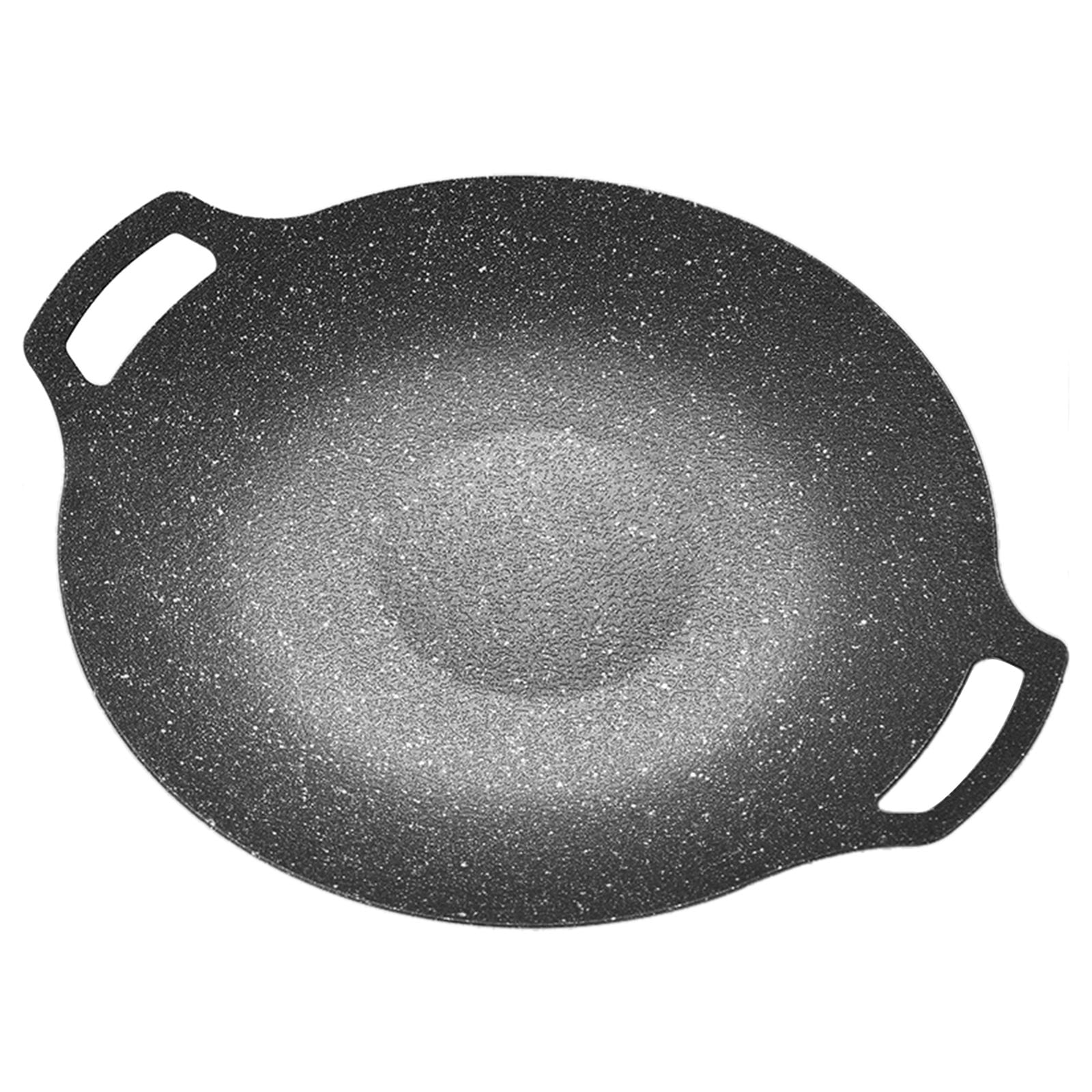 Nonstick BBQ Grills Pan Barbecue Plate Round Griddles Pan Baking Dishes Pans Outdoor Camping ...