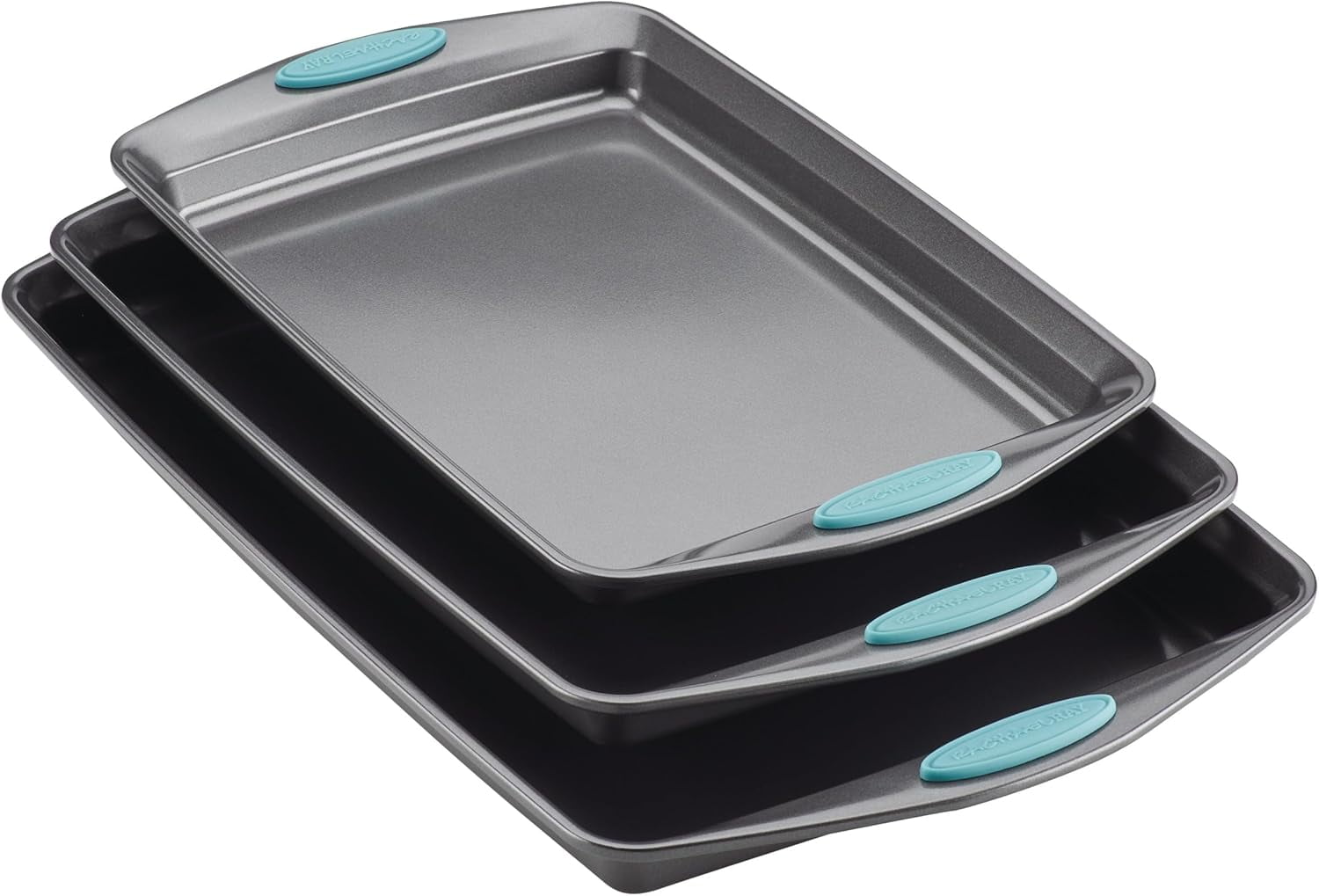 Nonstick Bakeware Set with Grips, Nonstick Cookie Sheets / Baking ...