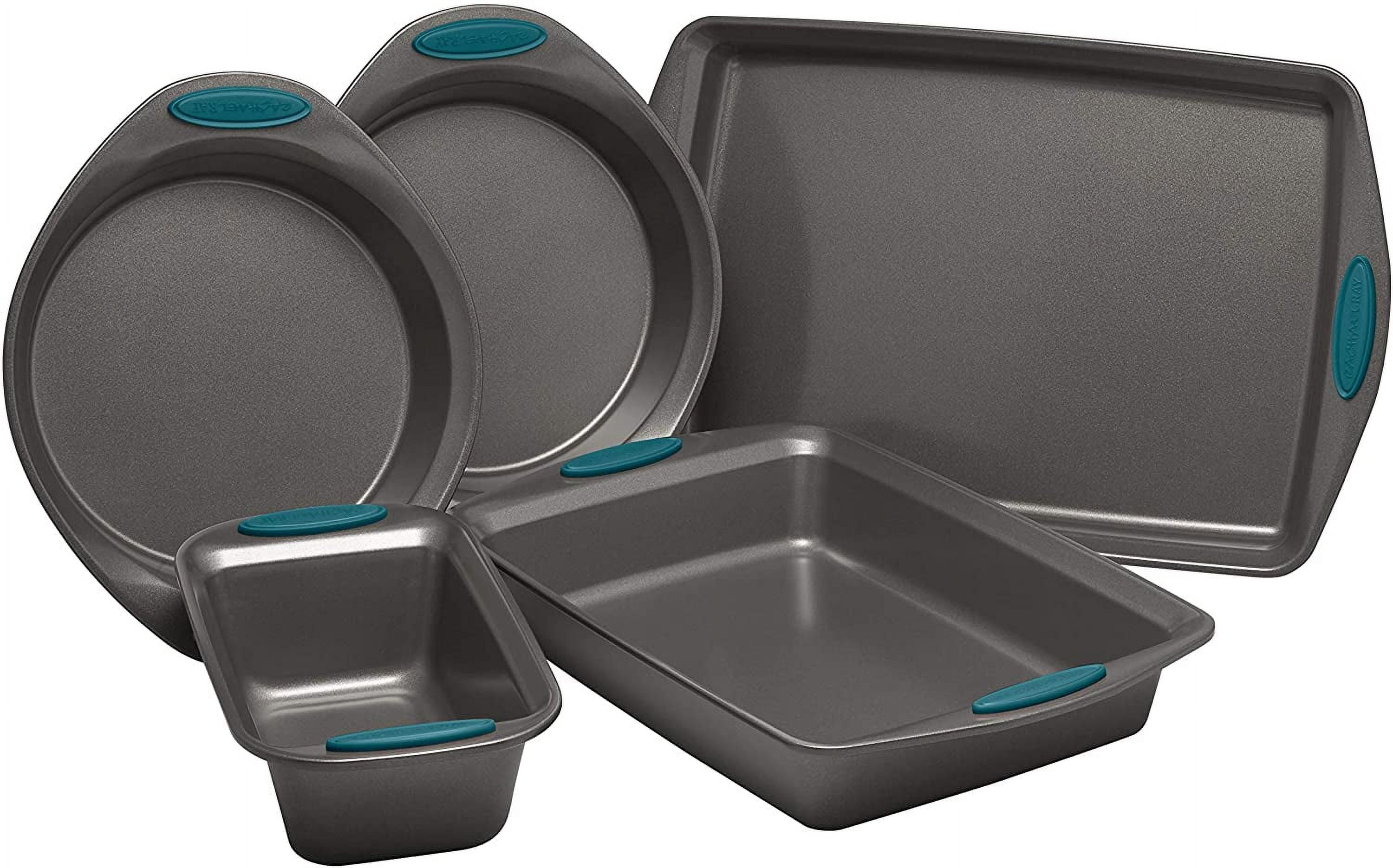 Nonstick Bakeware Set with Grips includes Nonstick Baking Pans, Baking ...