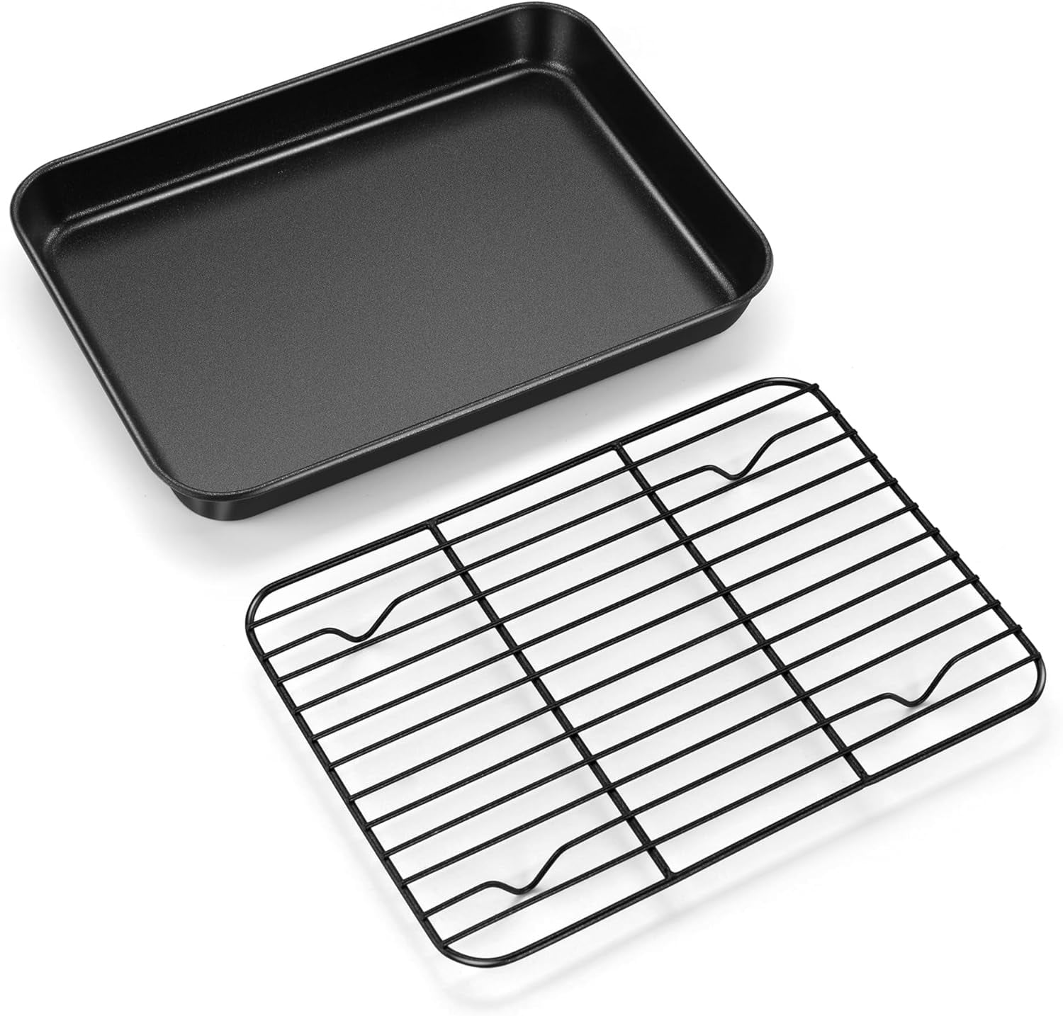 Nonstick Baking Sheet with Rack Set, 9 x 7 x 1 Inch Cookie Sheet Baking ...