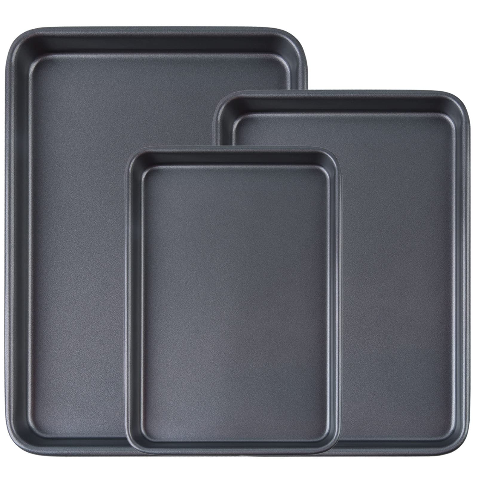 Nonstick Baking Sheets & Cookie Trays for Oven, 3-Piece - Walmart.com