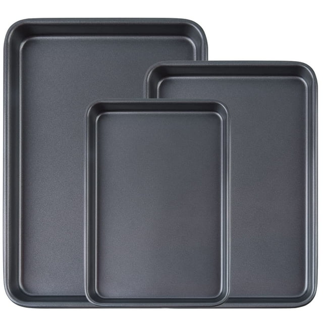 Nonstick Baking Sheets & Cookie Trays for Oven, 3-Piece - Walmart.com