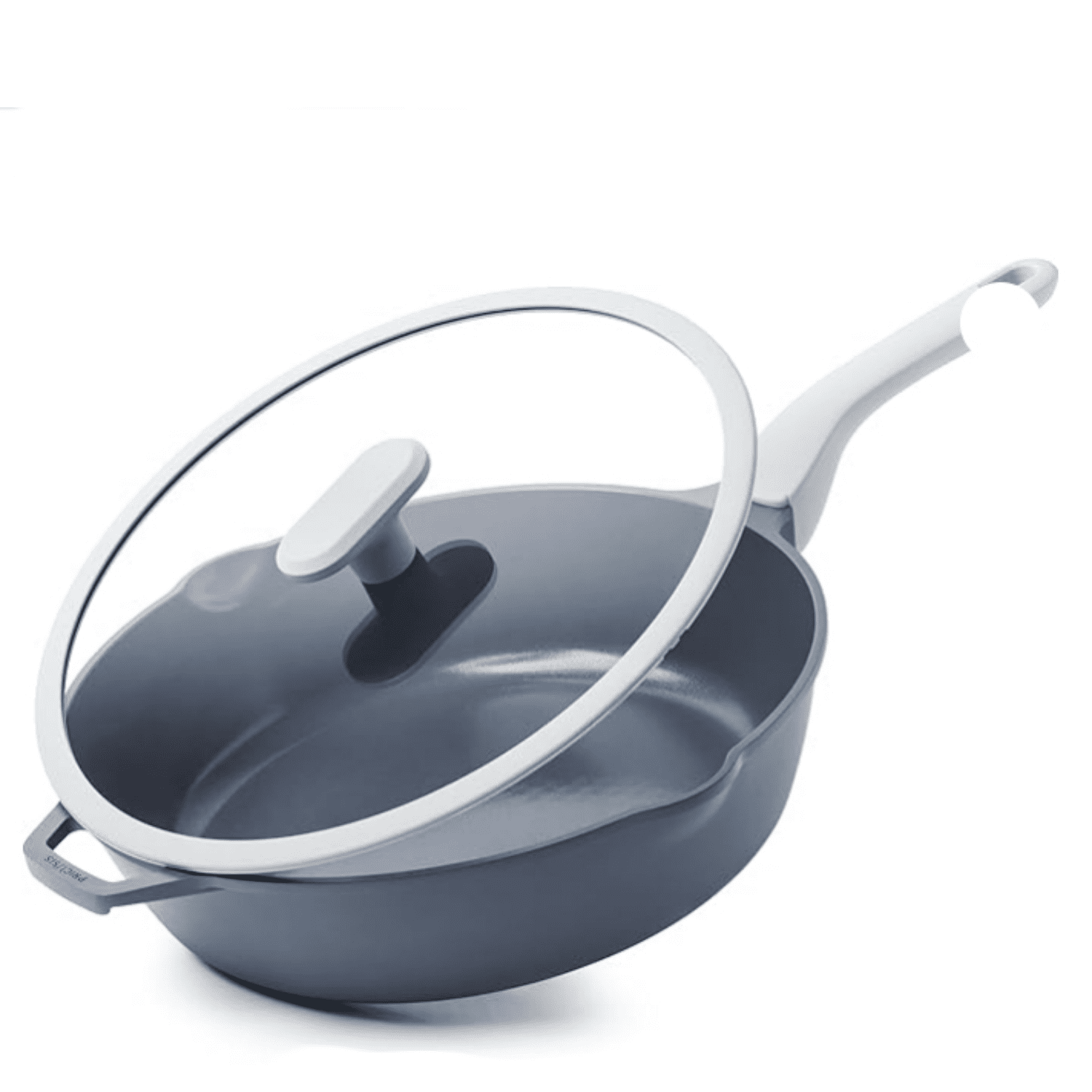 Nonstick Ceramic Sauté Pan with Lid (4.8 qt, 12 inch), Toxin-Free Deep ...