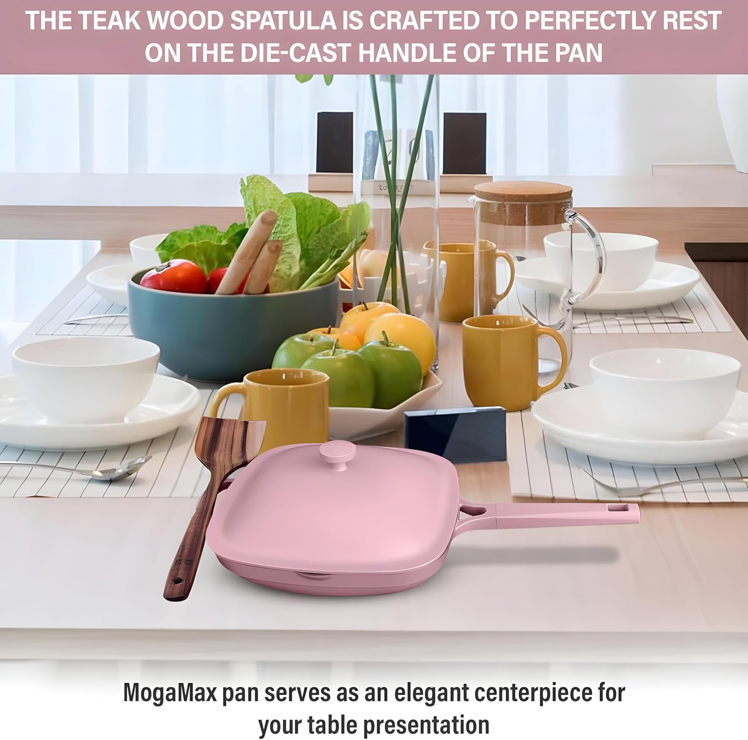 Nonstick Ceramic Saute Pan with Steamer, All-in-One Pan, PFOA,PFOS,Lead ...