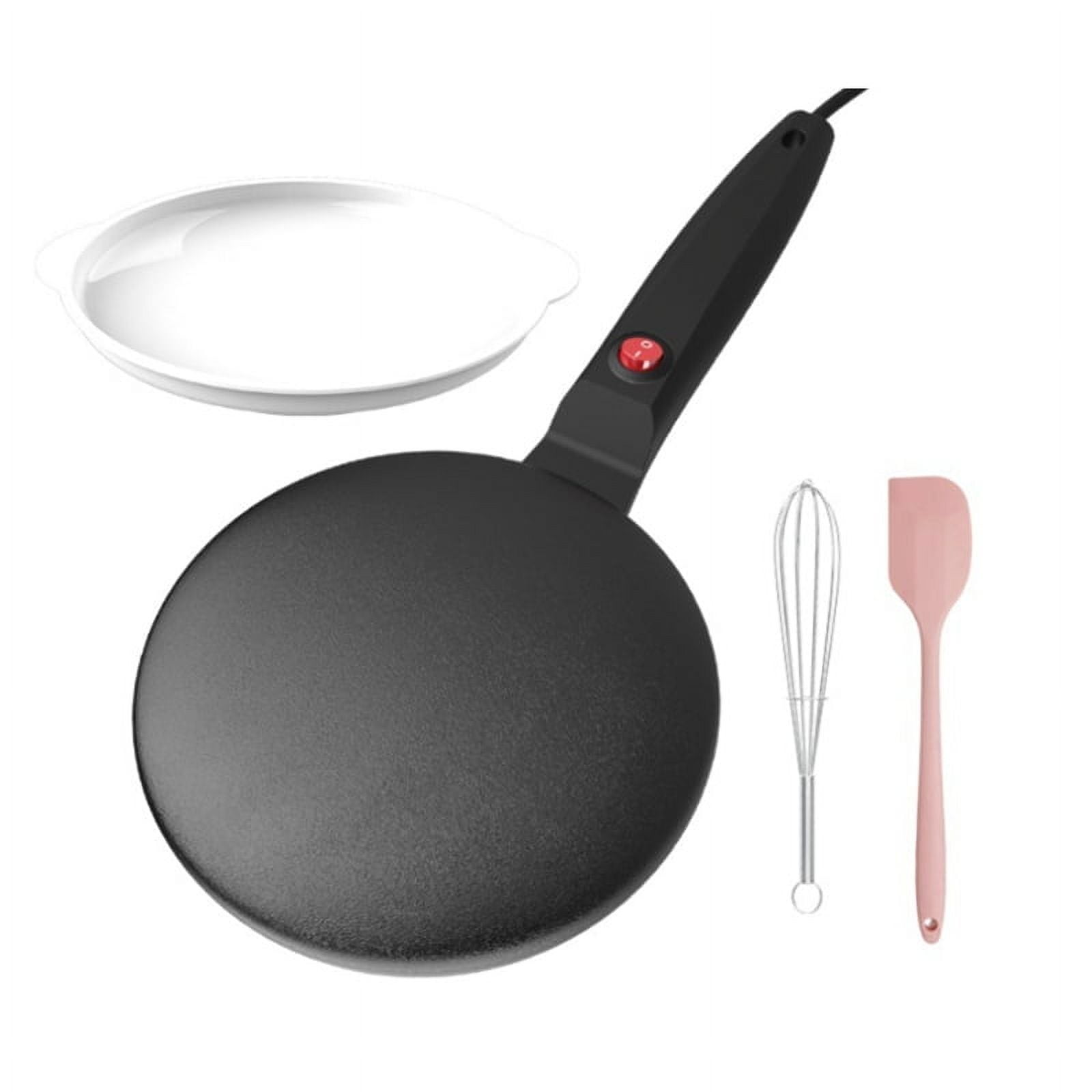 Nonstick Coating Electric Pancake Pan 600W Handheld Maker Round Griddle ...