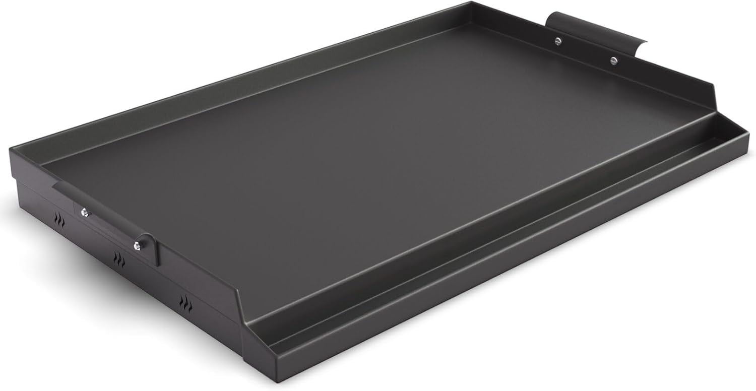 Nonstick Cooking Griddle for Gas Grill, Universal Cast Iron Griddle ...