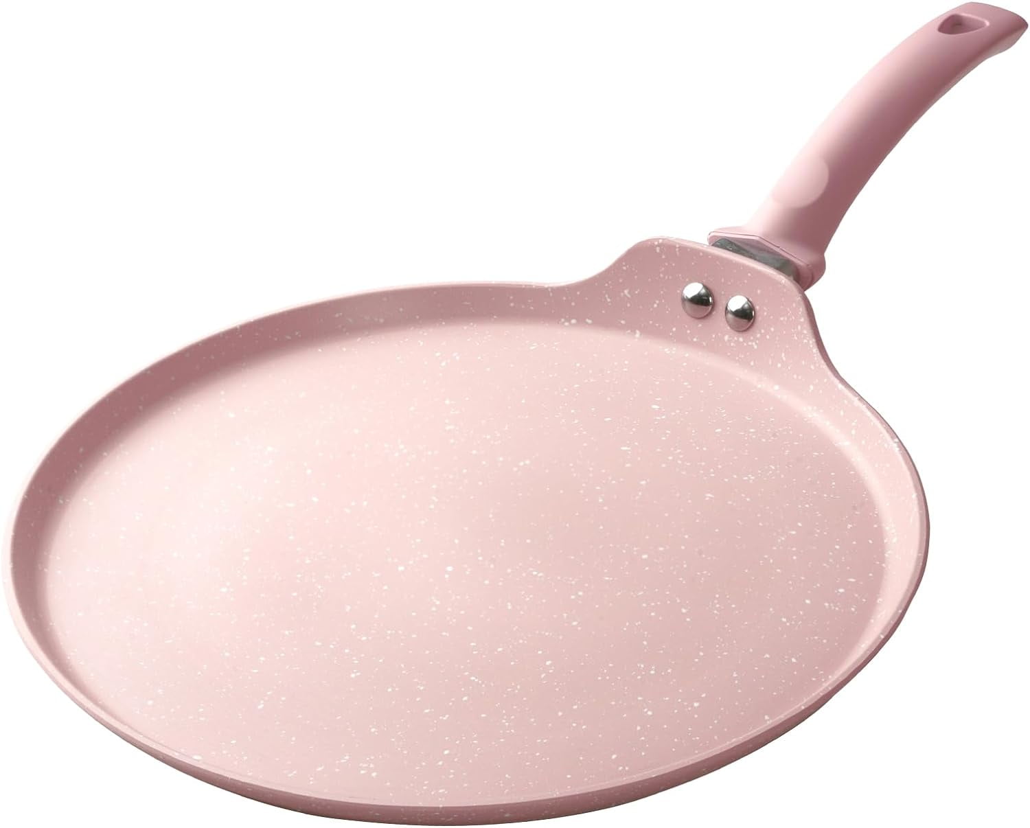 Nonstick Crepe Pan, Granite Coating Flat Skillet Dosa Tawa Tortilla Pan ...