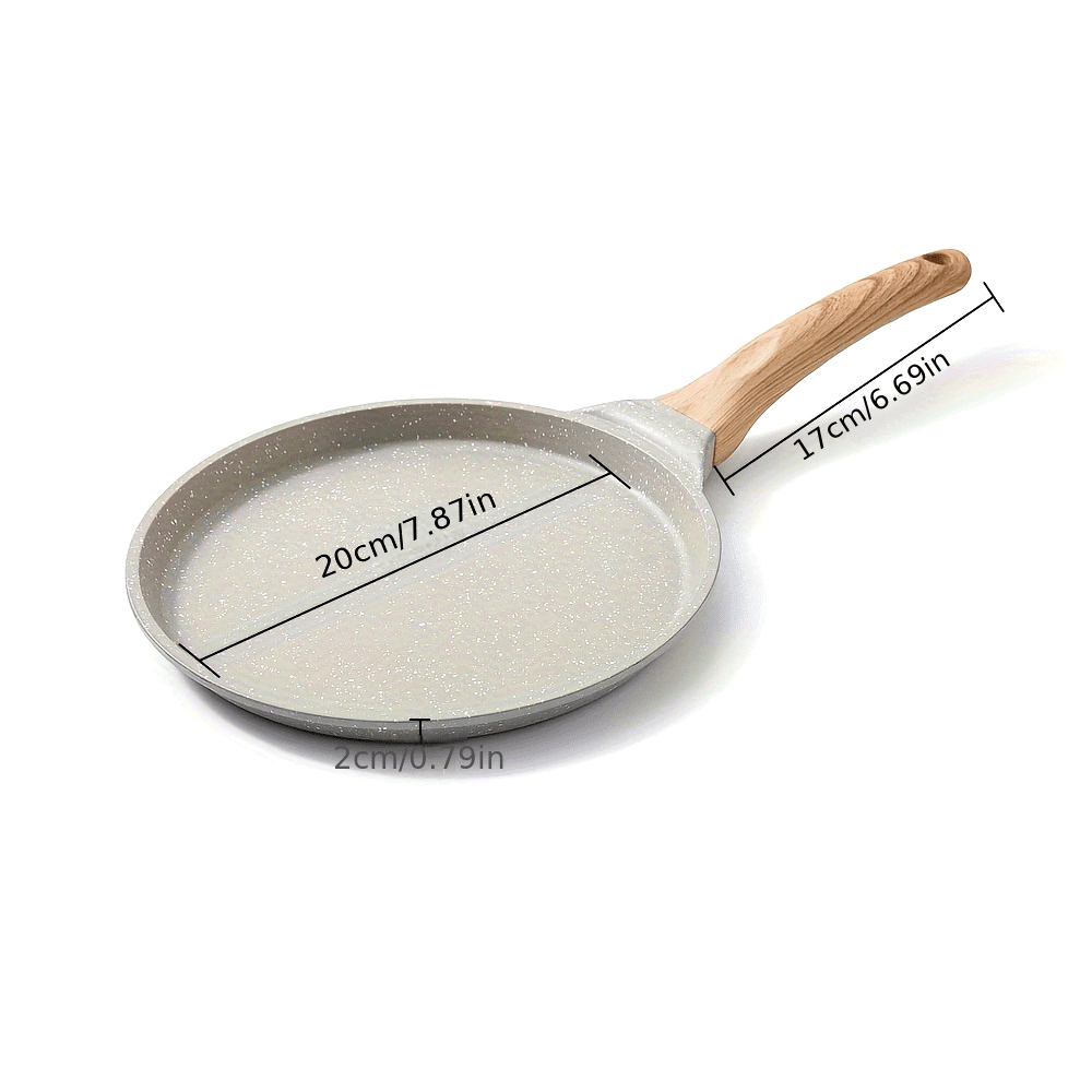 Nonstick Crepe Pan with Spreader, 8 Inch Flat Pan for Roti Indian ...
