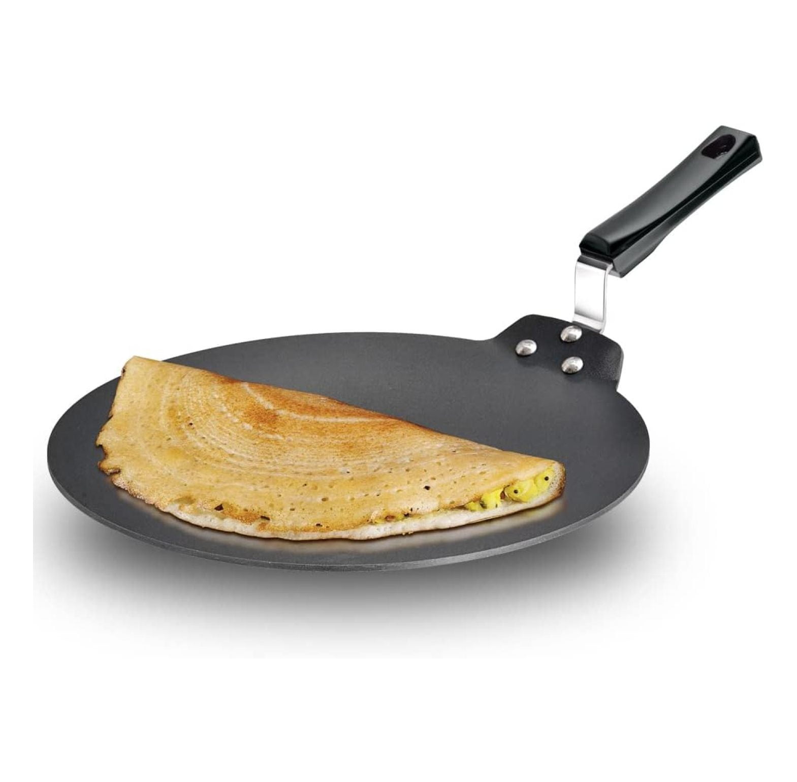 Nonstick Dosa Tava, Diameter 33 cm (13 inch), Thickness 4.88 mm (Black ...