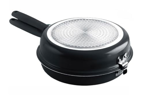 Nonstick Double Fry Pan Induction Base Soft Touch Handle Classic, Black ...